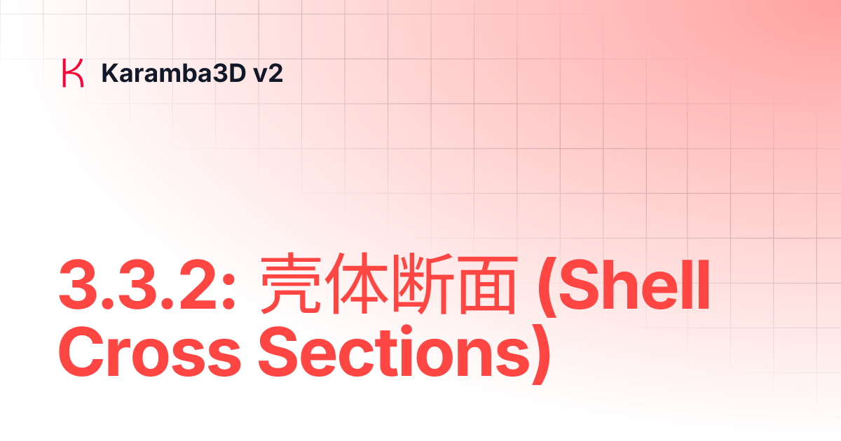 3.3.2: 壳体断面 (Shell Cross Sections) | Chinese 中文 | Karamba3D v2